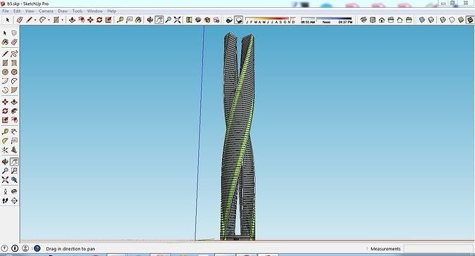 Sketchup Tower B5 free 3D model | CGTrader