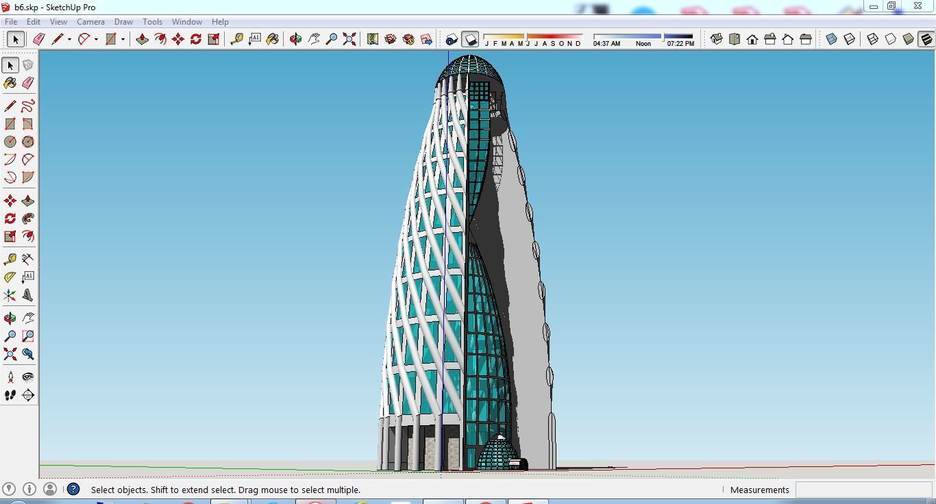 Sketchup Tower B6 free 3D model | CGTrader