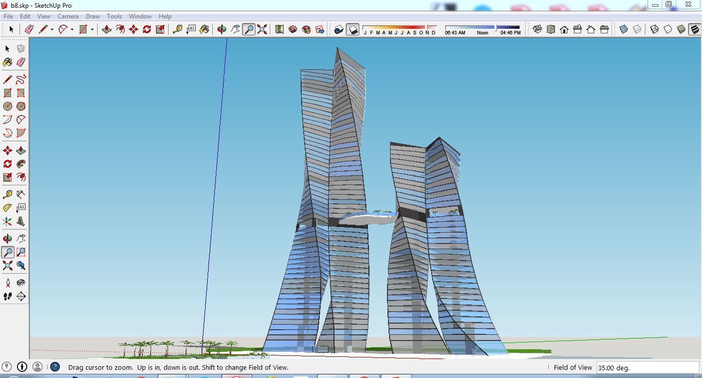 Sketchup Tower B8 free 3D model | CGTrader