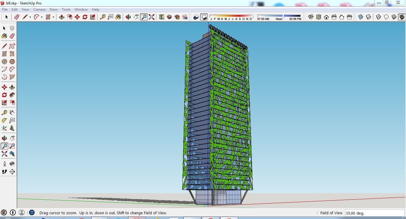 Sketchup Tower B9 free 3D model | CGTrader