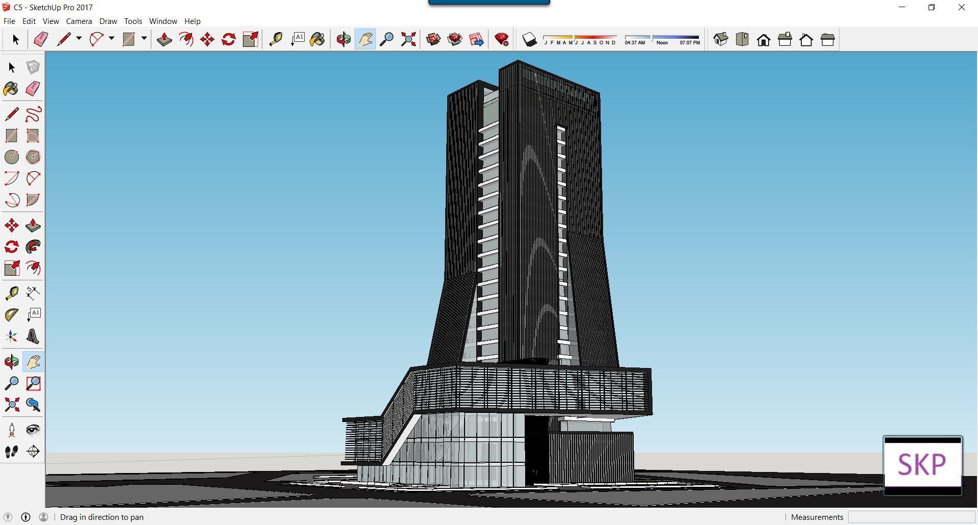 Sketchup Tower C5 free 3D model | CGTrader