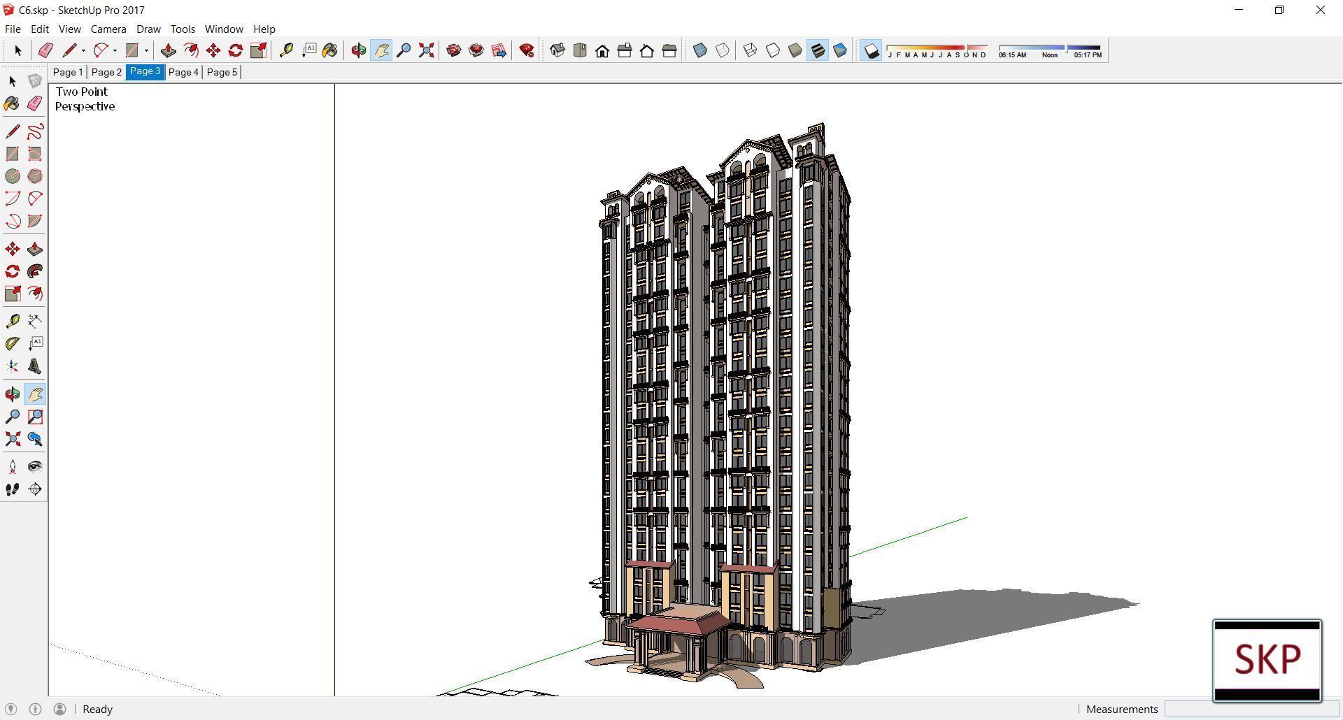 Sketchup Tower C6 3D model | CGTrader