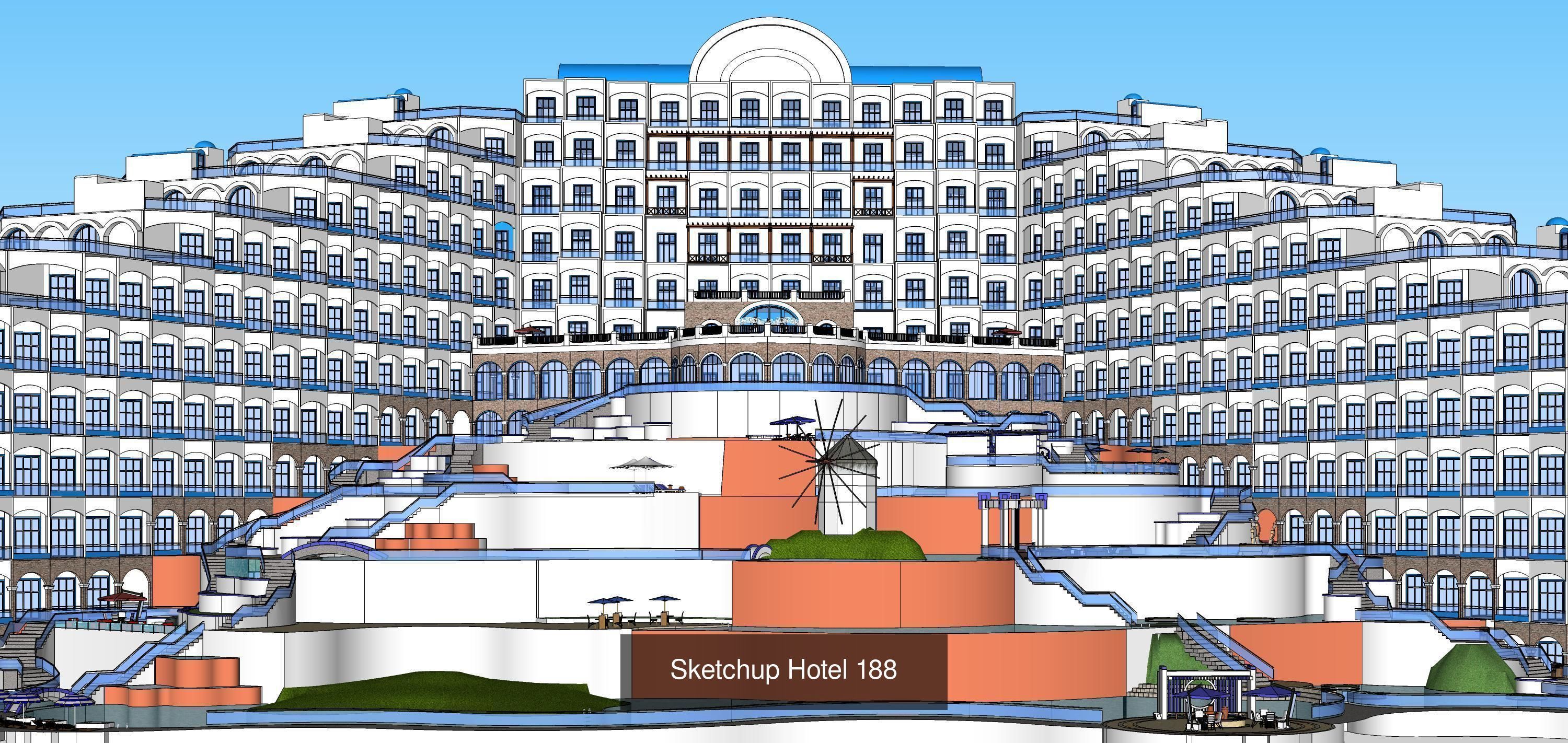 Collection 32 Sketchup Hotel models | CGTrader