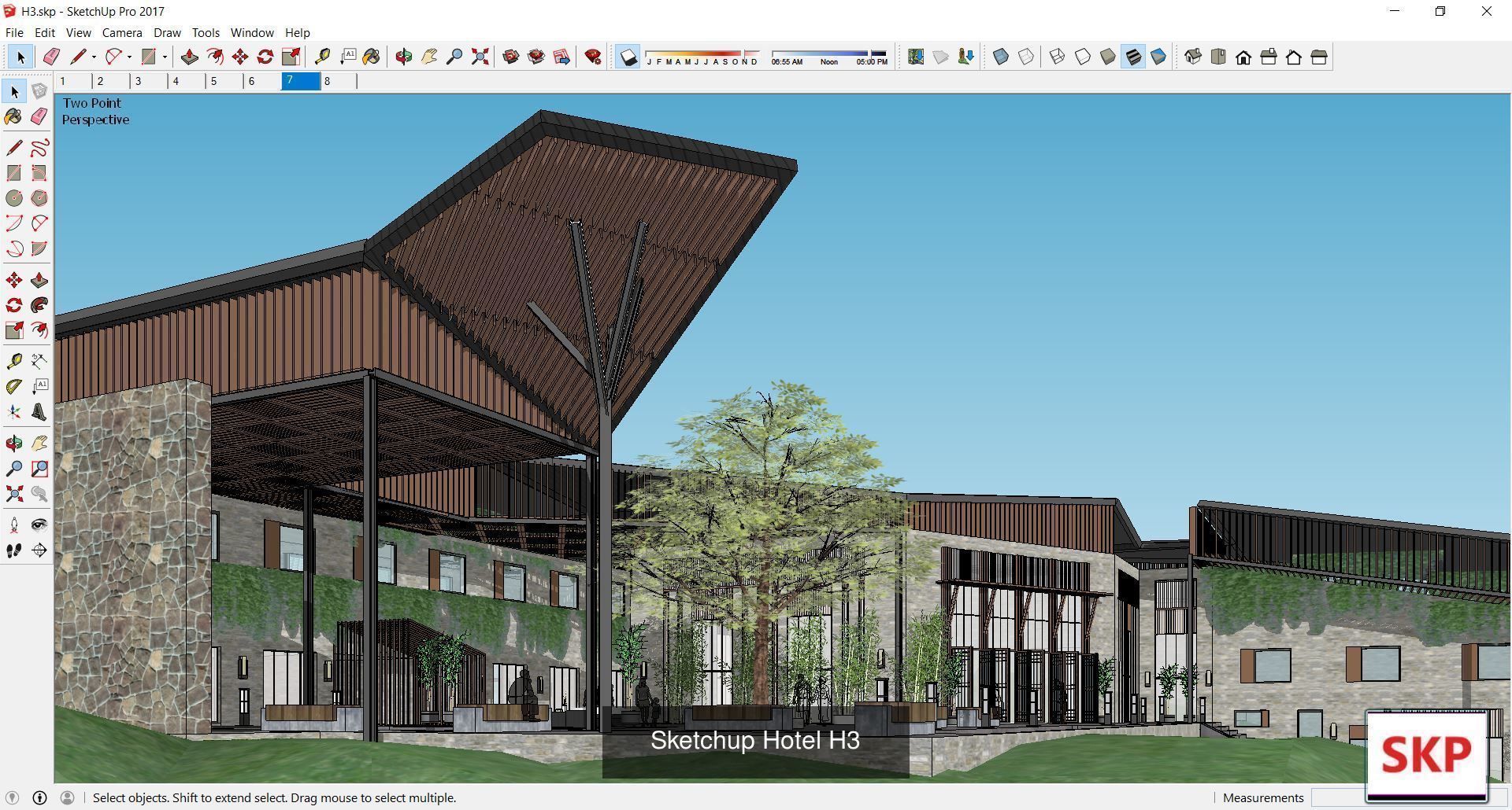 Collection 32 Sketchup Hotel models | CGTrader