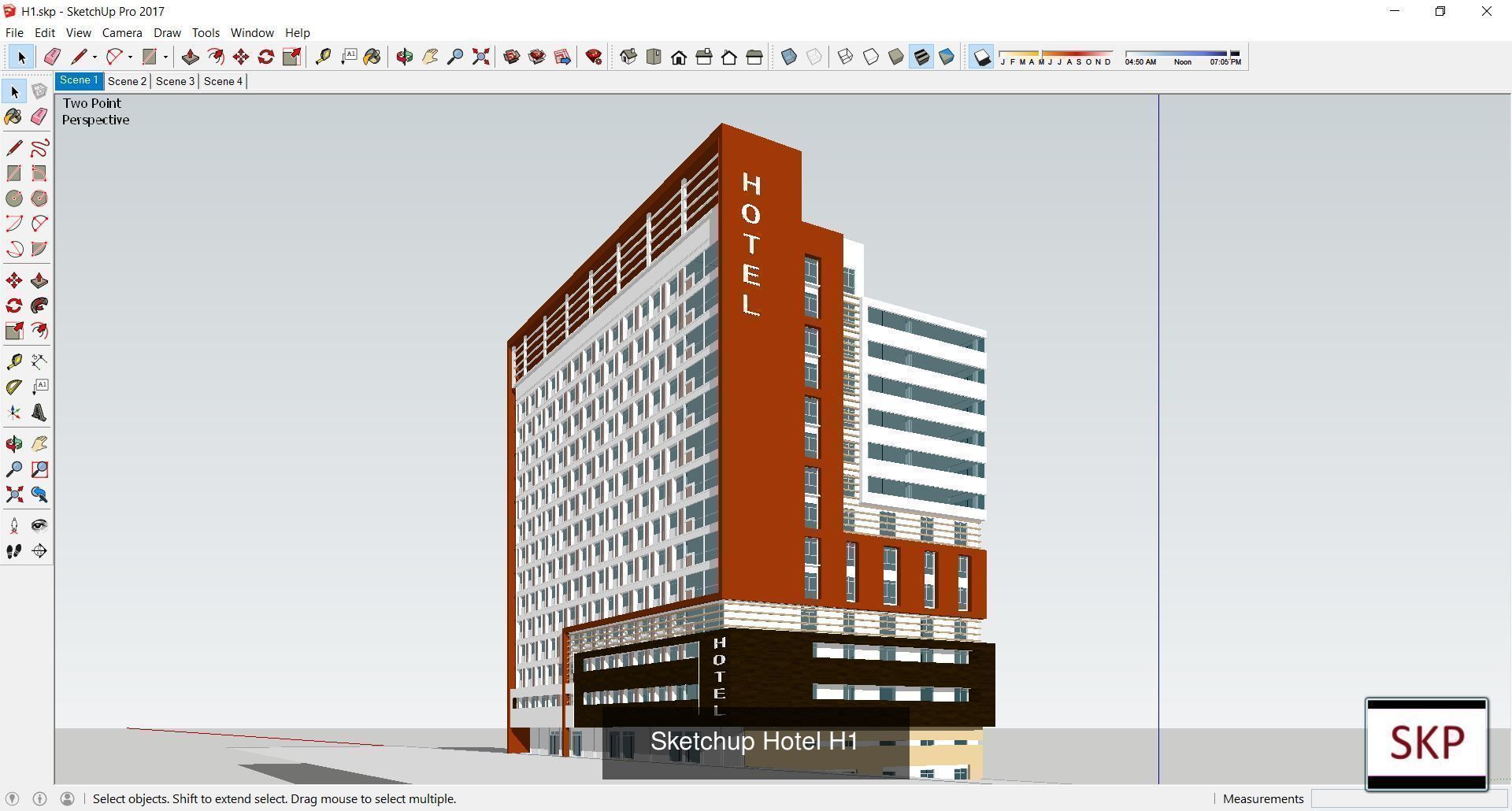 Collection 32 Sketchup Hotel models | CGTrader