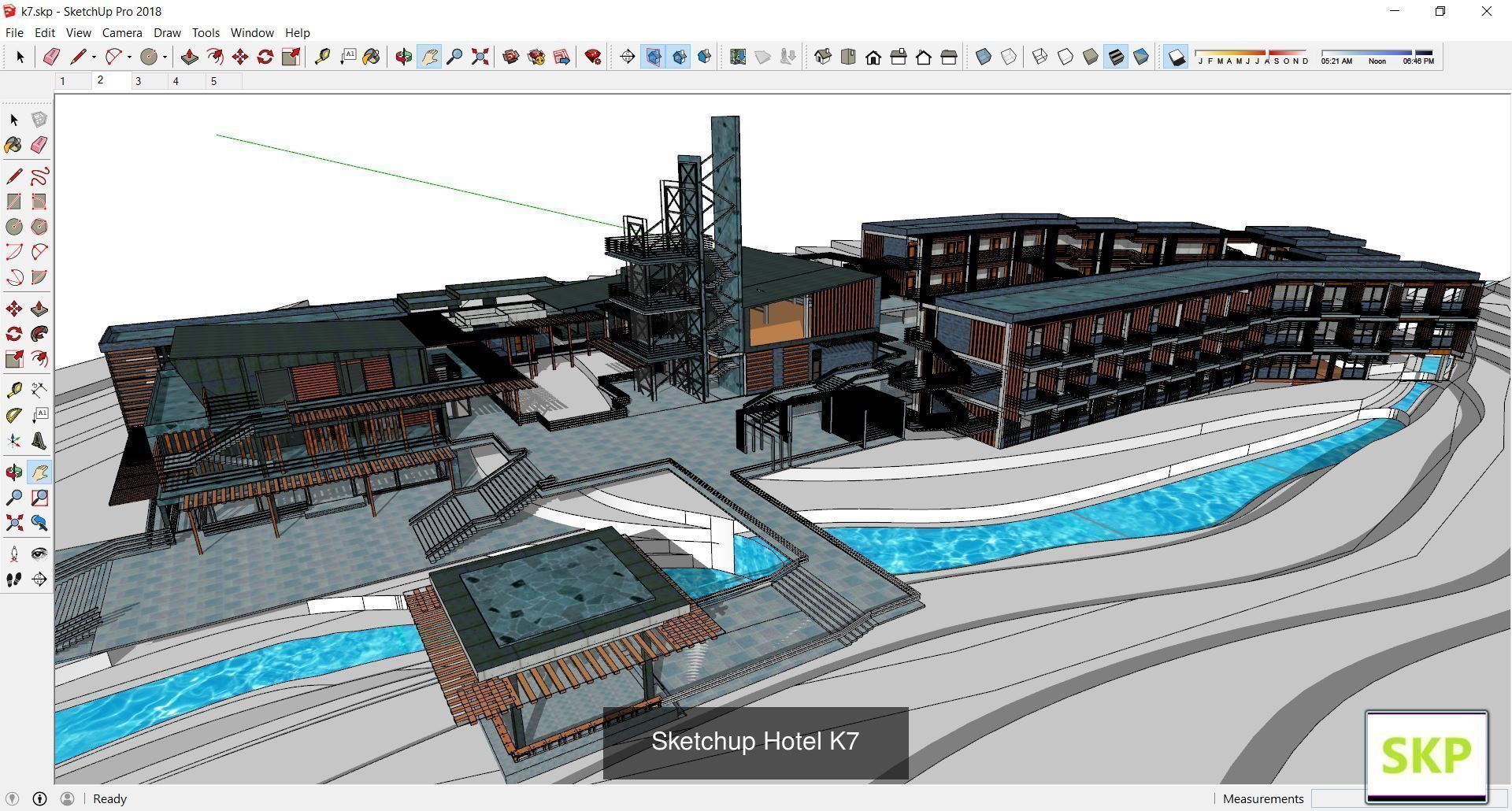 Collection 32 Sketchup Hotel models | CGTrader