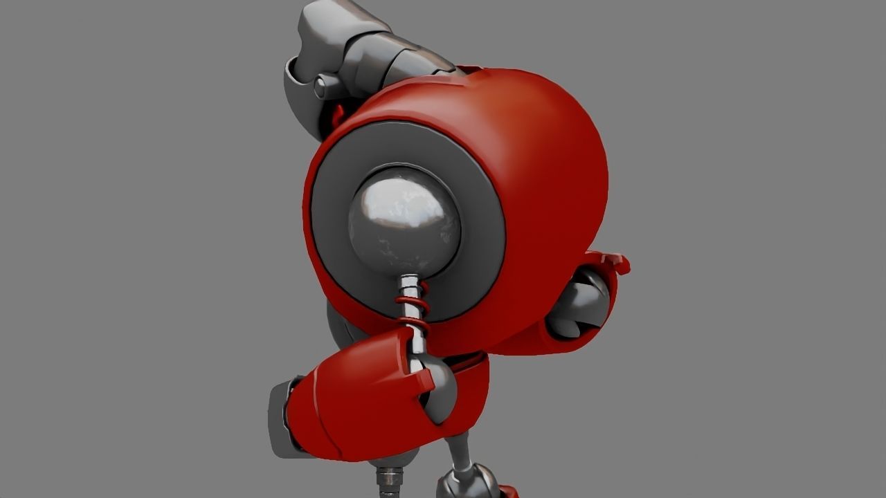Crazy Frog Robot rigged character 3D model rigged | CGTrader