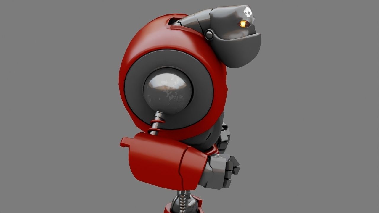 Crazy Frog Robot rigged character 3D model rigged | CGTrader