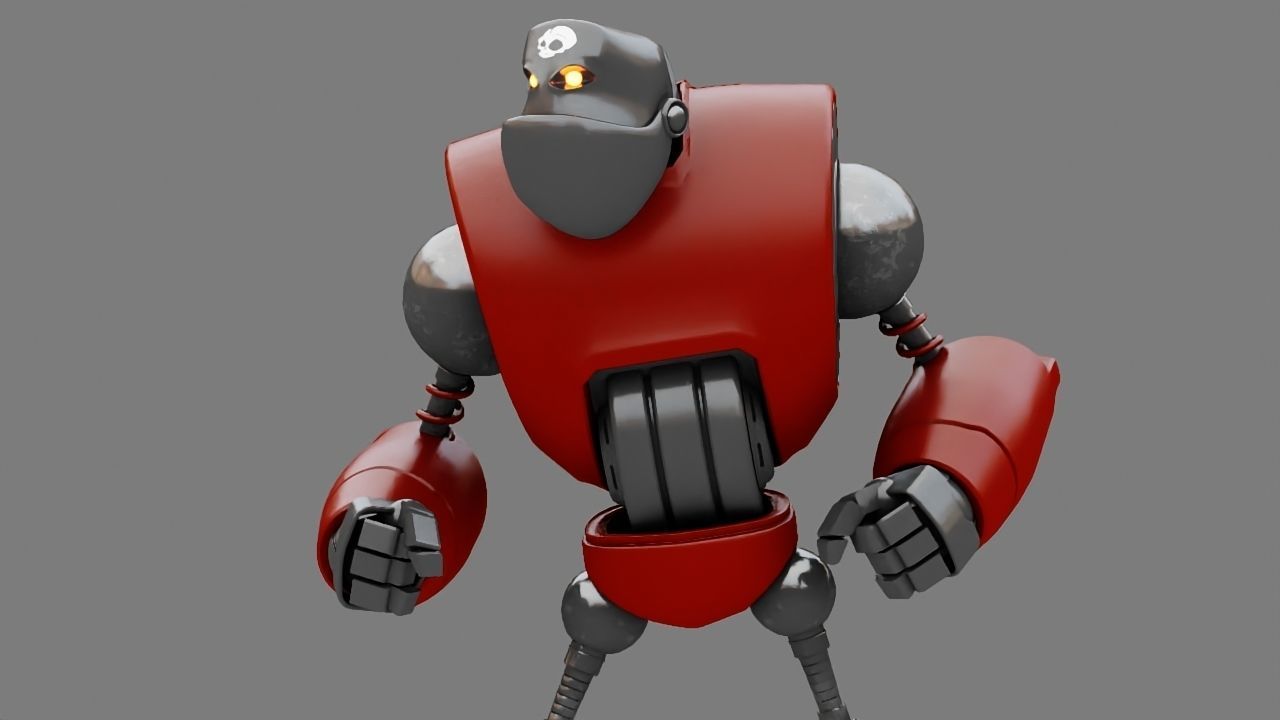Crazy Frog Robot rigged character 3D model rigged | CGTrader