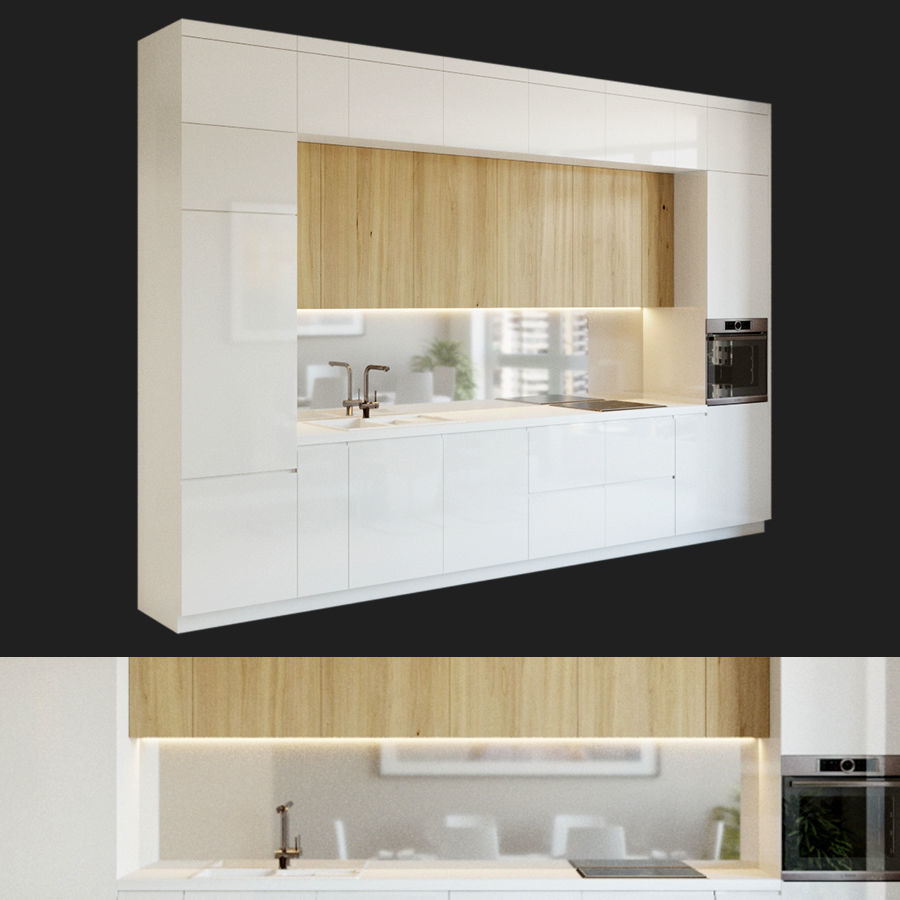 Wonder Kitchen 02 Scandinavian 3D model | CGTrader