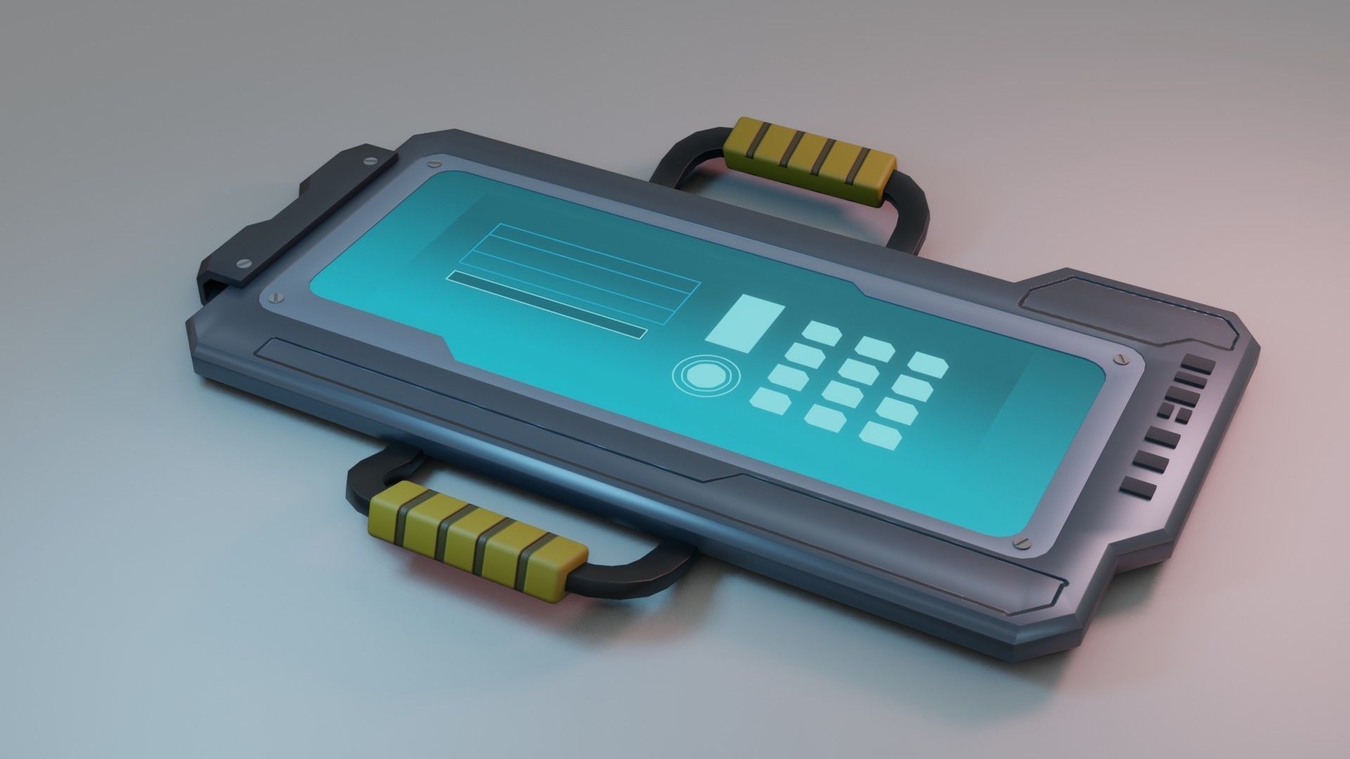 3D model Sci-Fi Tablet - Low Poly - Game Ready - PBR VR / AR / low-poly ...