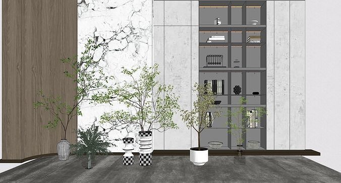 Modern Botanical Floral Collection 3D model | CGTrader