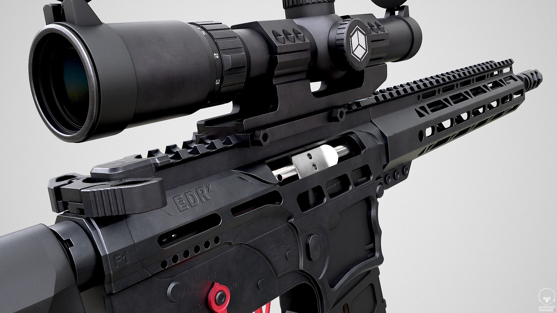 3D model M4 Skeletonized F1 Firearms VR / AR / low-poly | CGTrader