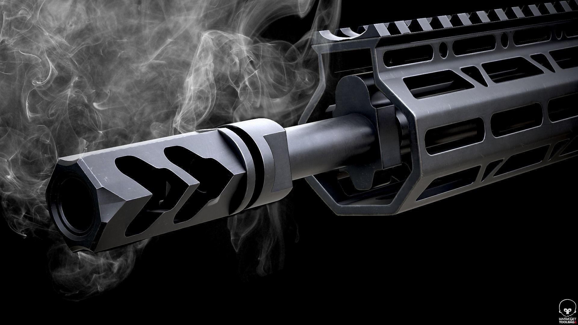 3D model M4 Skeletonized F1 Firearms VR / AR / low-poly | CGTrader