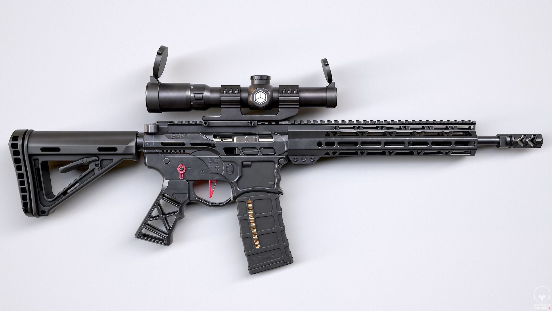 3D model M4 Skeletonized F1 Firearms VR / AR / low-poly | CGTrader