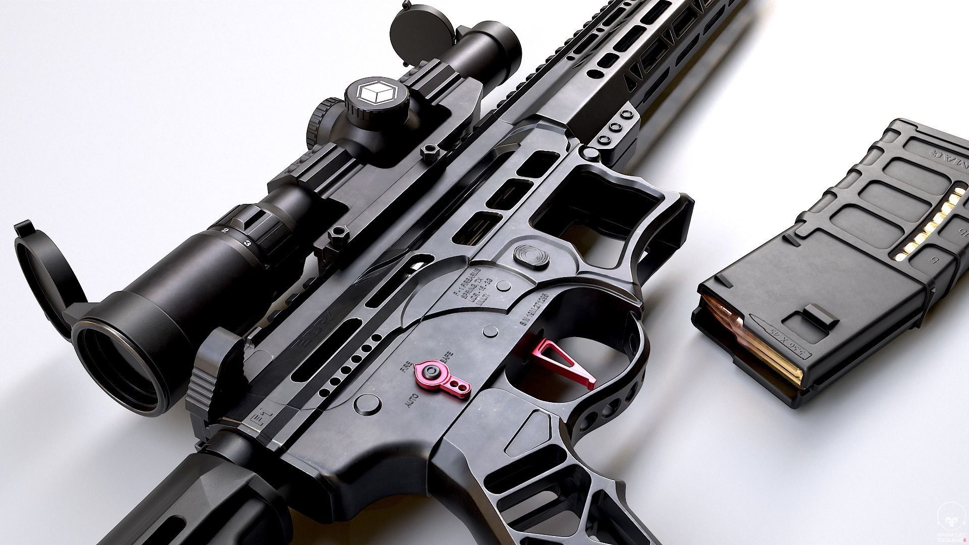 3D model M4 Skeletonized F1 Firearms VR / AR / low-poly | CGTrader