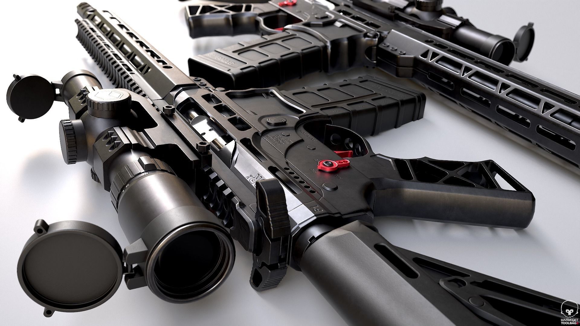 3D model M4 Skeletonized F1 Firearms VR / AR / low-poly | CGTrader