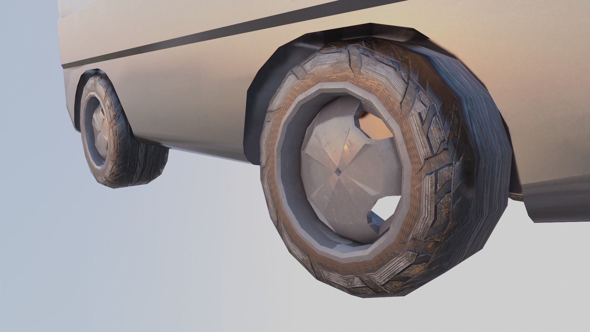 Van 3D Model Game Ready silver free VR / AR / low-poly 3D model | CGTrader