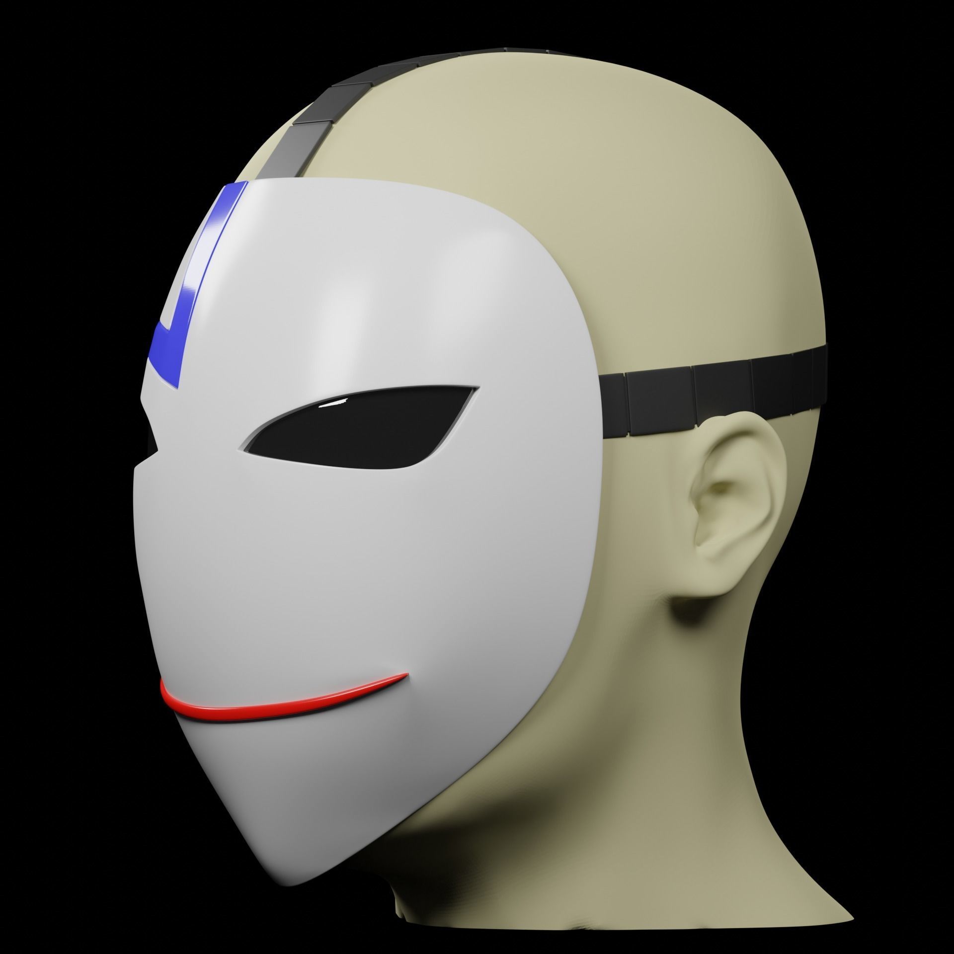 Darker Than Black HEI Mask 3D model 3D printable | CGTrader