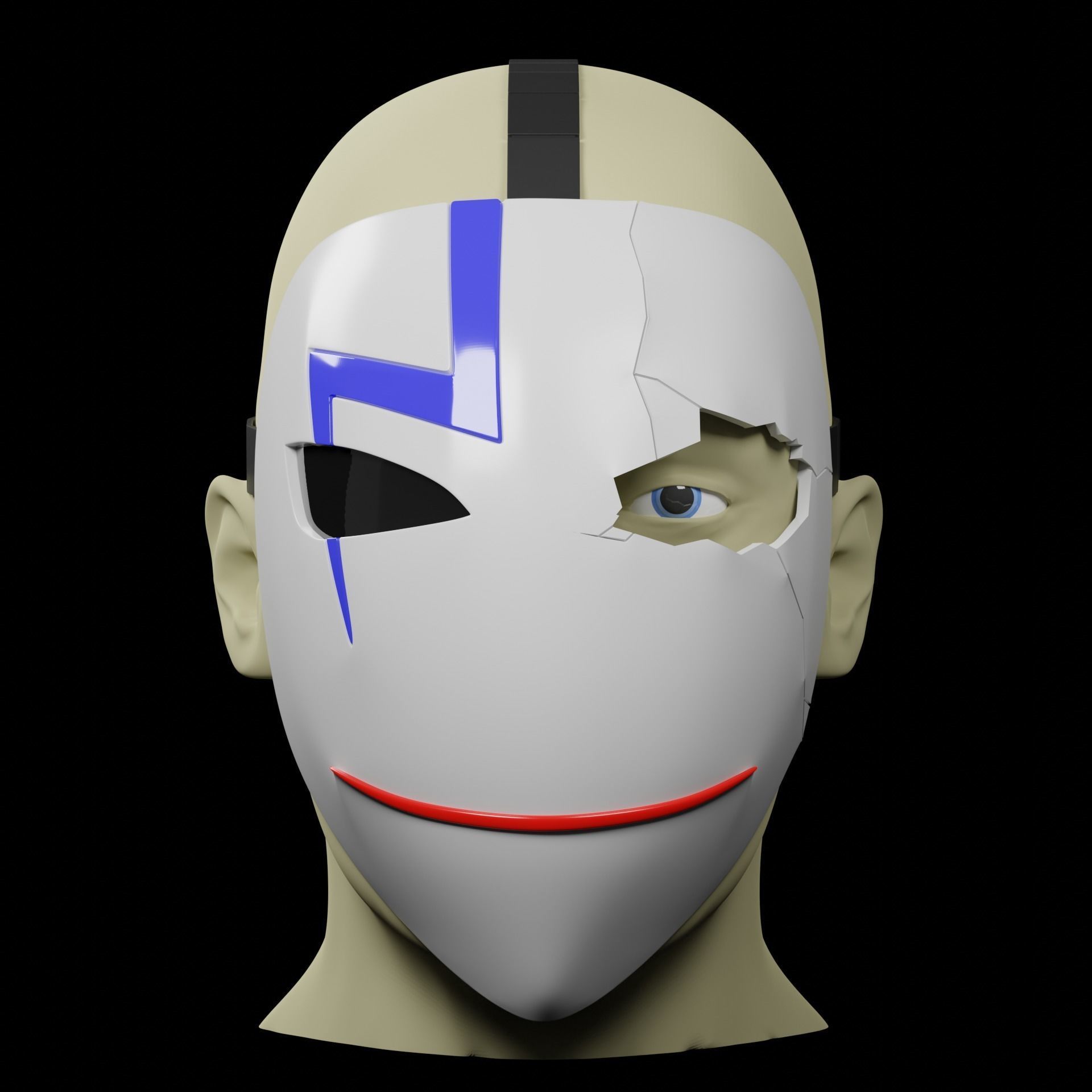 Darker Than Black HEI Mask 3D model 3D printable | CGTrader