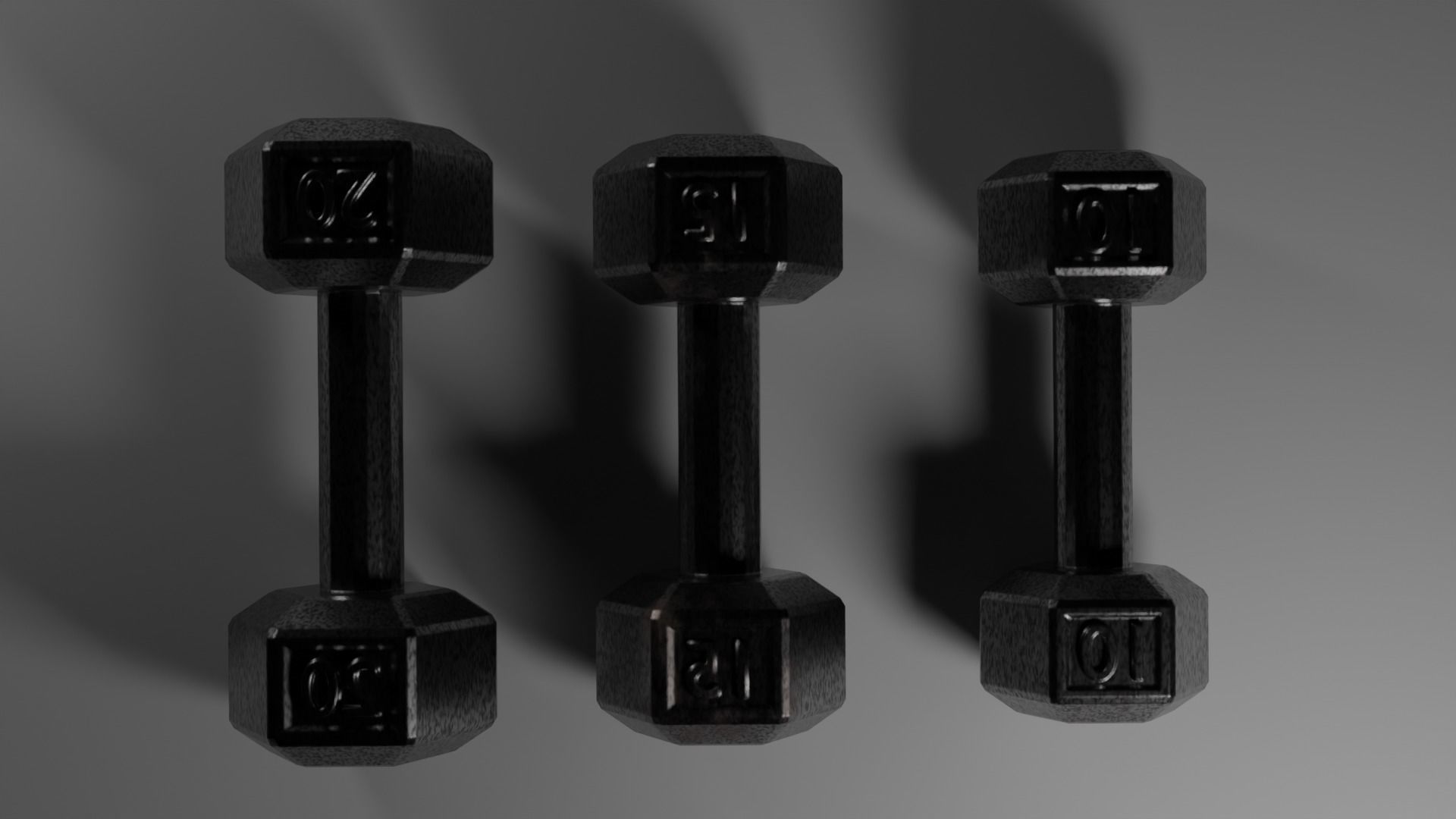 Dumbbells Pack 1 3D model | CGTrader