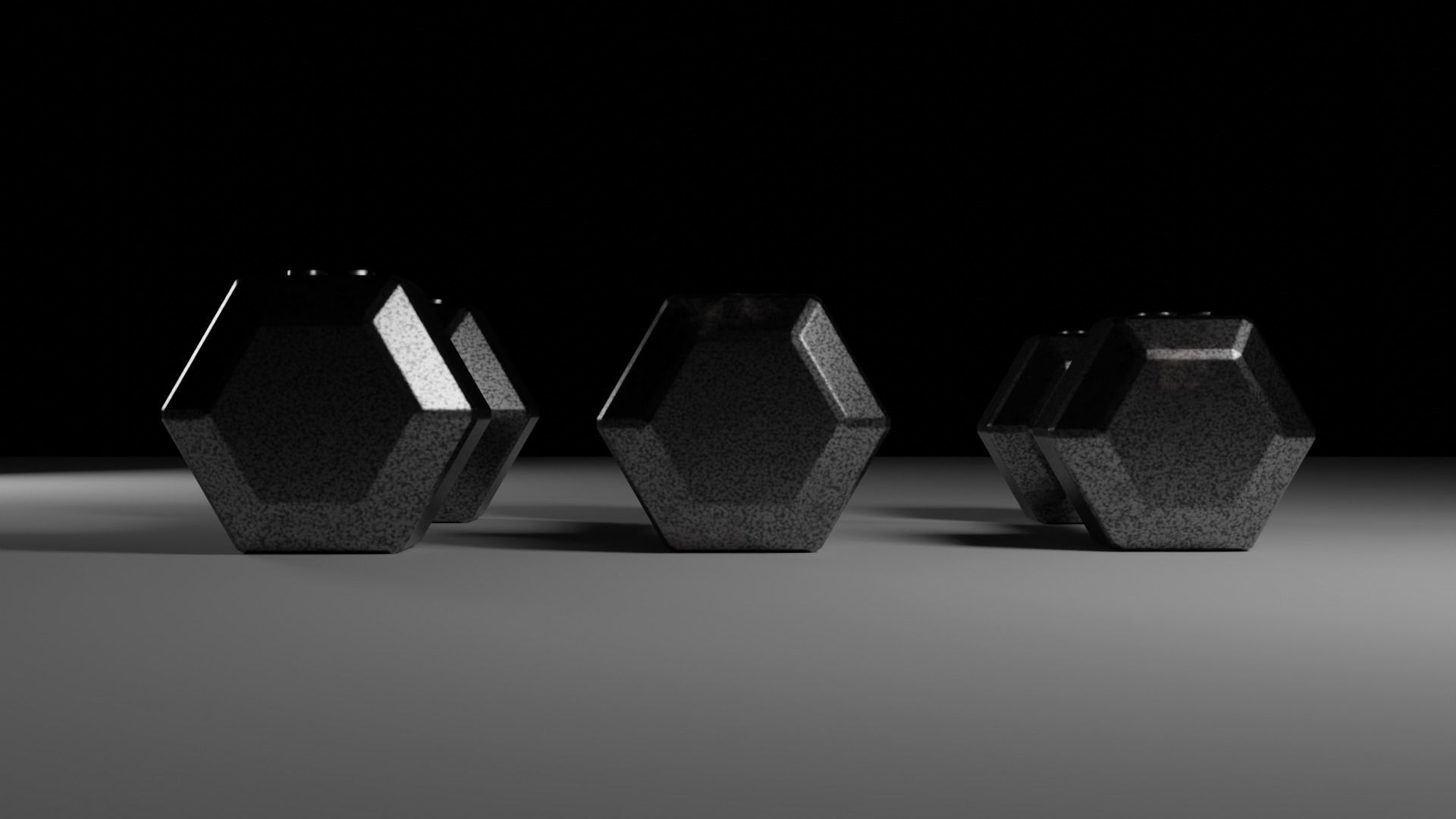 Dumbbells Pack 1 3D model | CGTrader