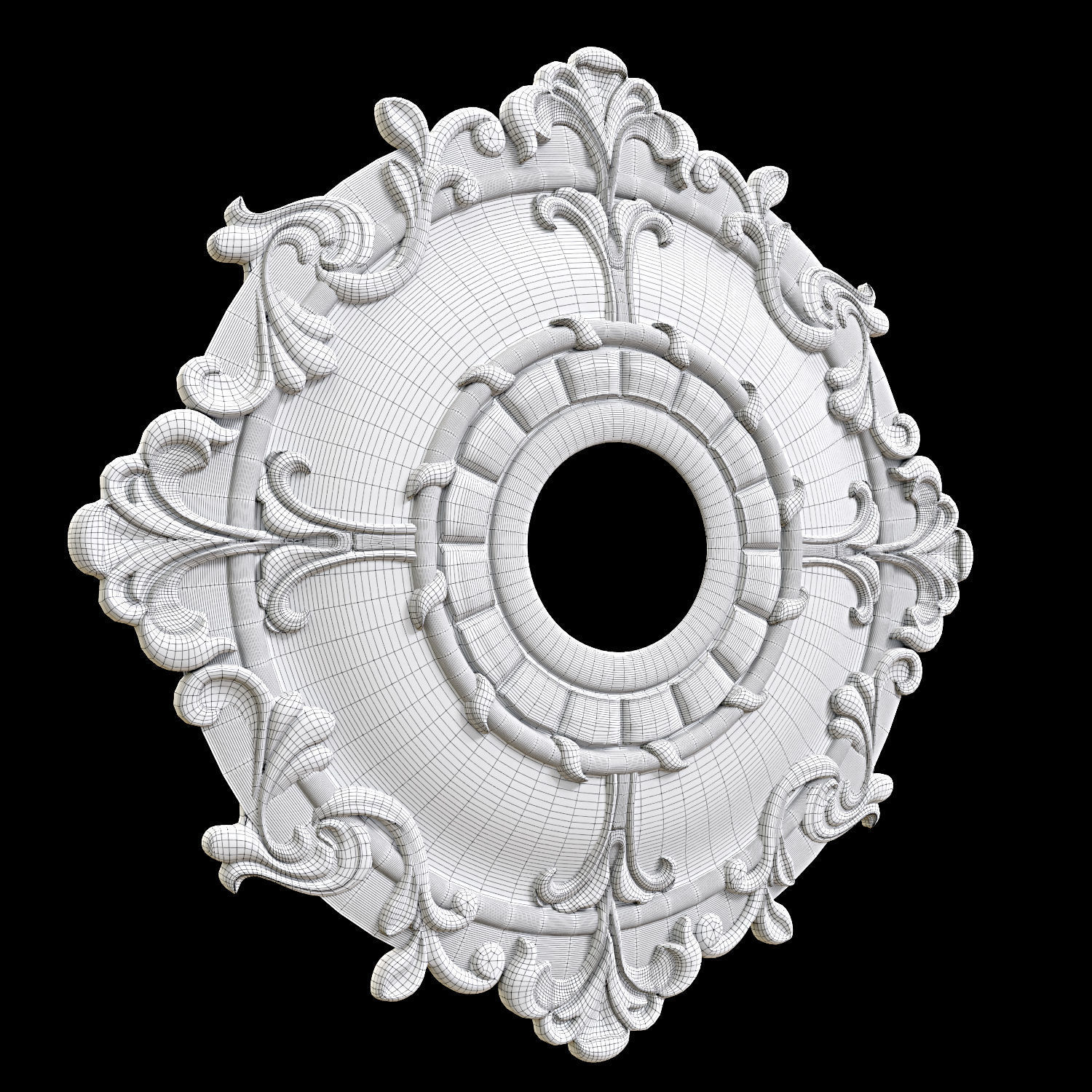 Ceiling Medallion 04 3D model | CGTrader