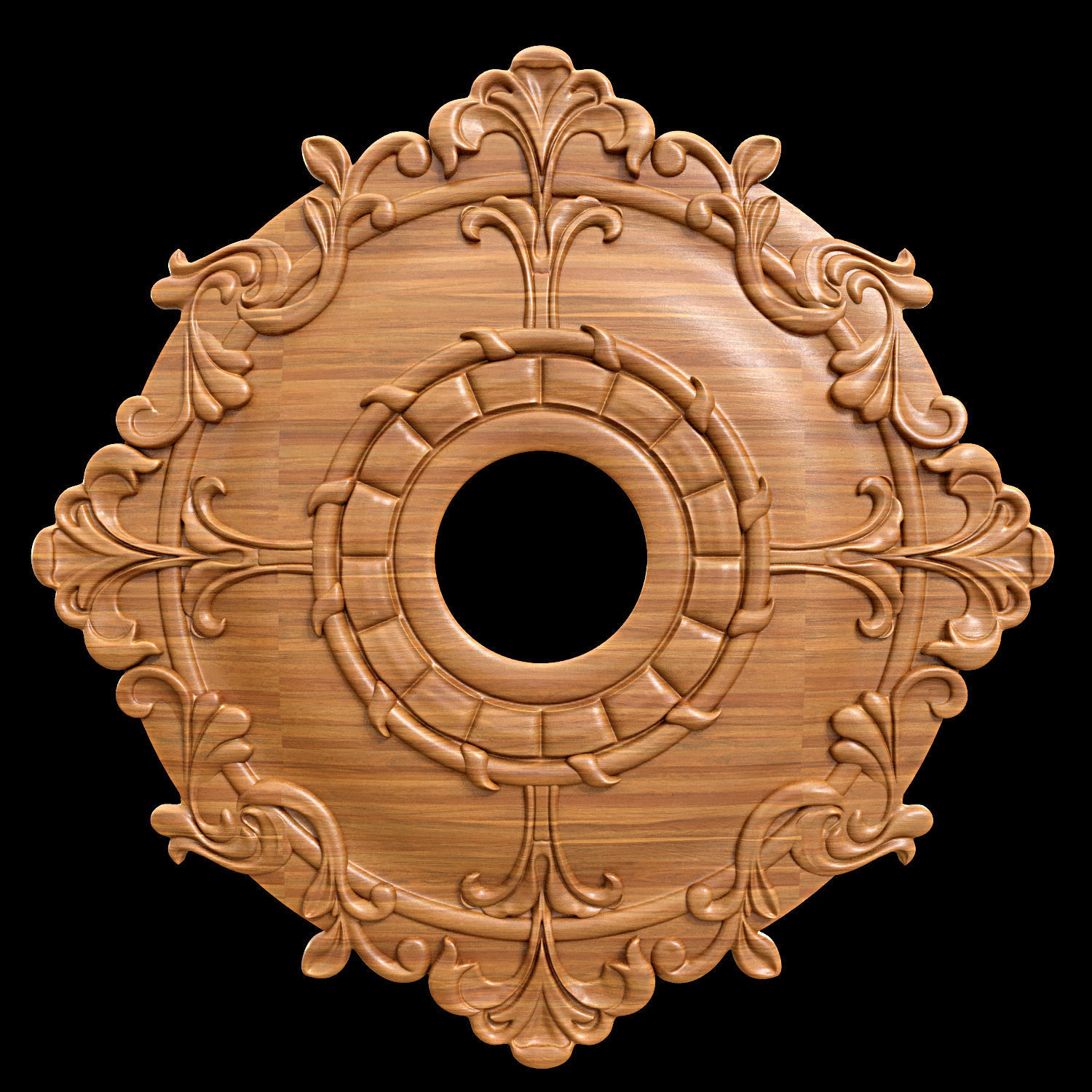 Ceiling Medallion 04 3D model | CGTrader