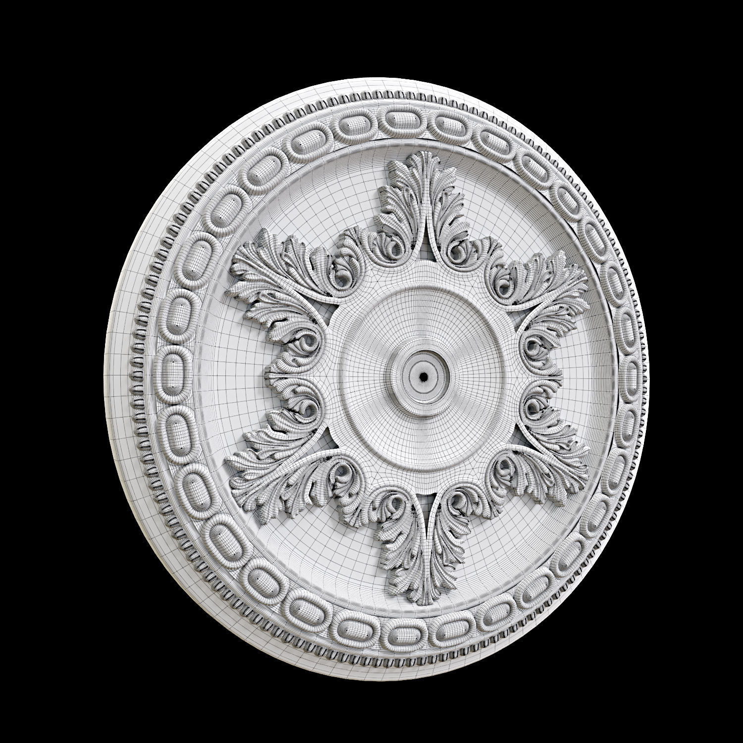 Ceiling Medallion 06 3D model | CGTrader