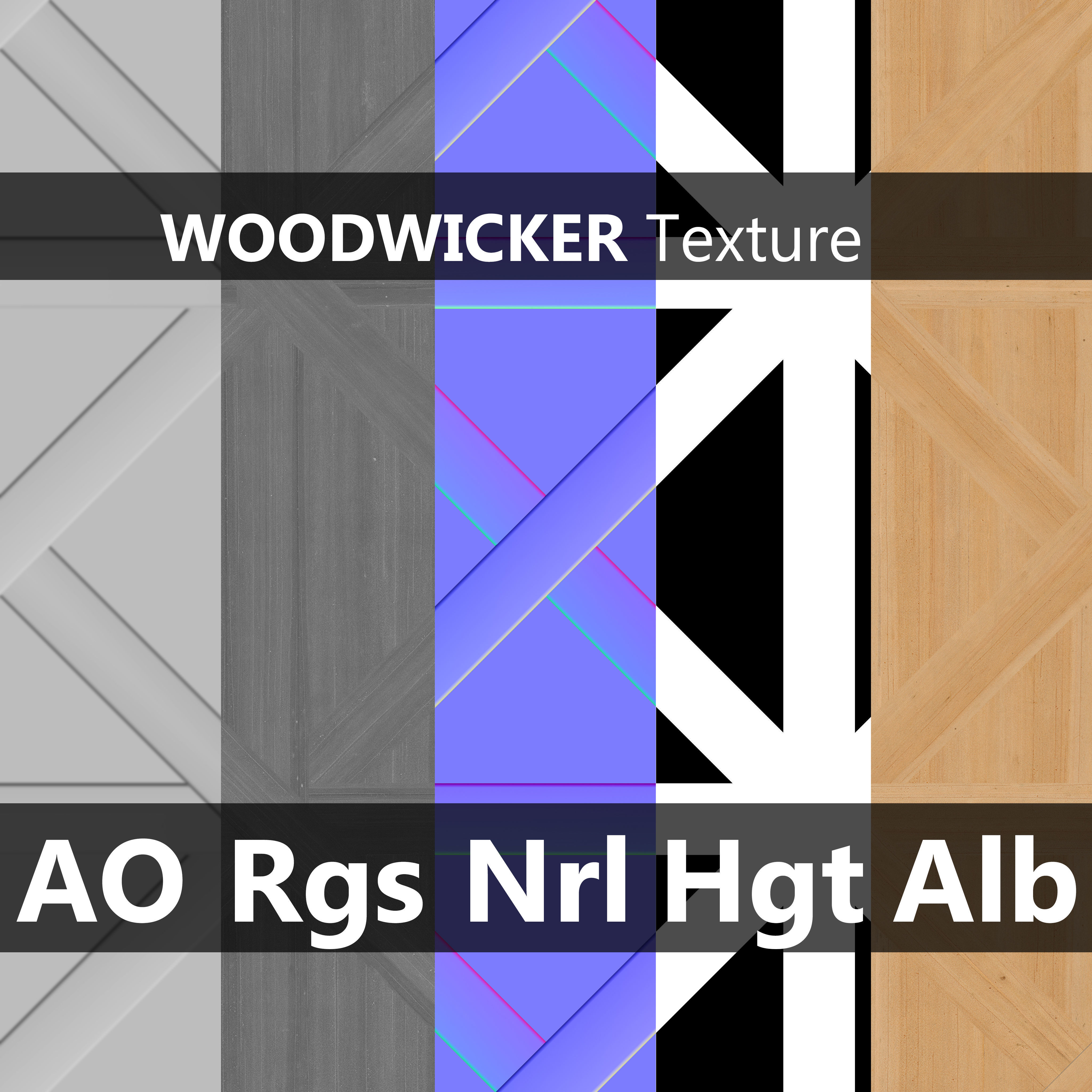 3D model Wood Wikcer texture VR / AR / low-poly | CGTrader