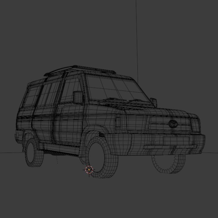 Toyota Qualis 2001 3d model 3D model | CGTrader