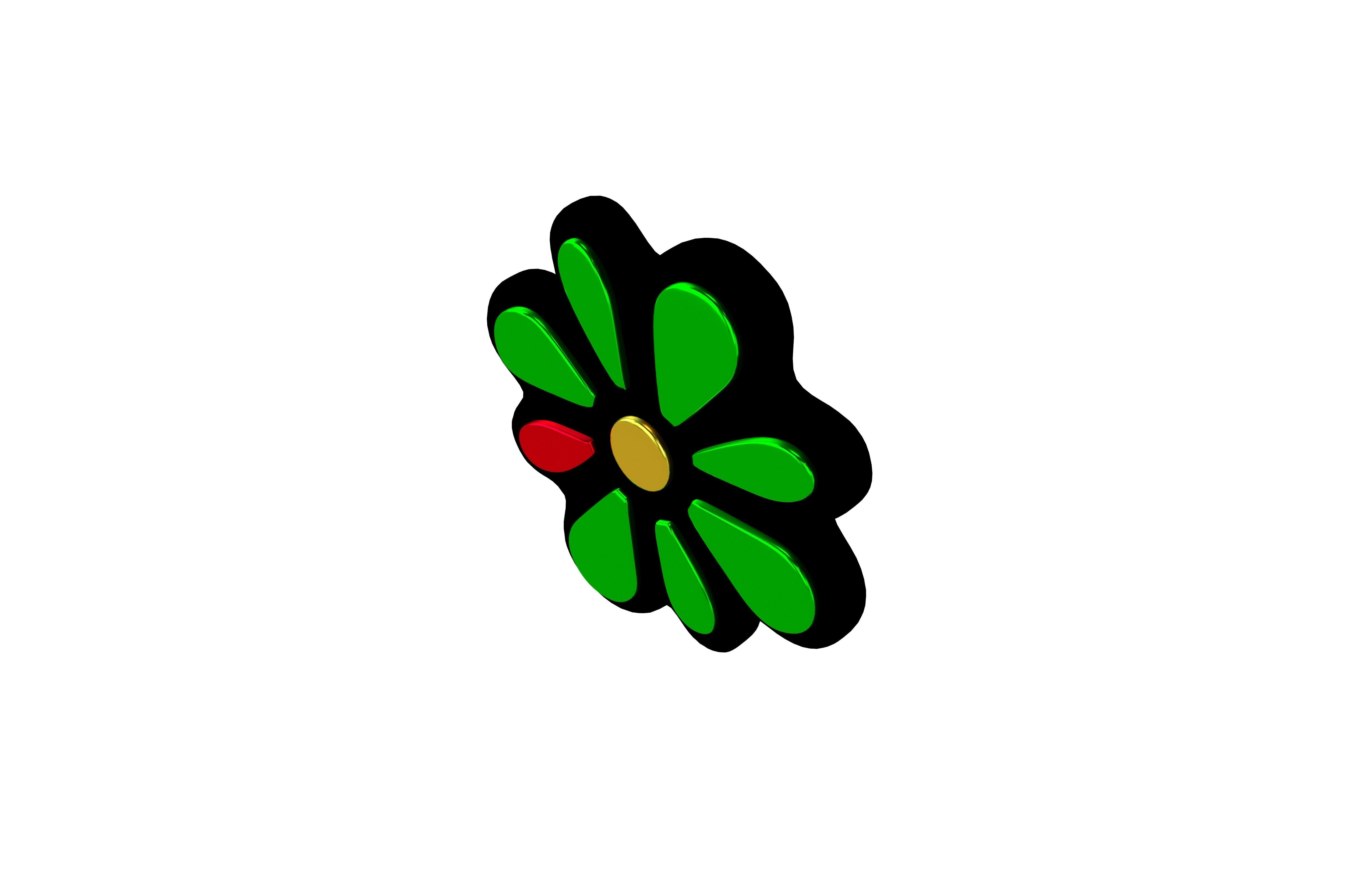 ICQ Logo v1 002 free VR / AR / low-poly 3D model | CGTrader