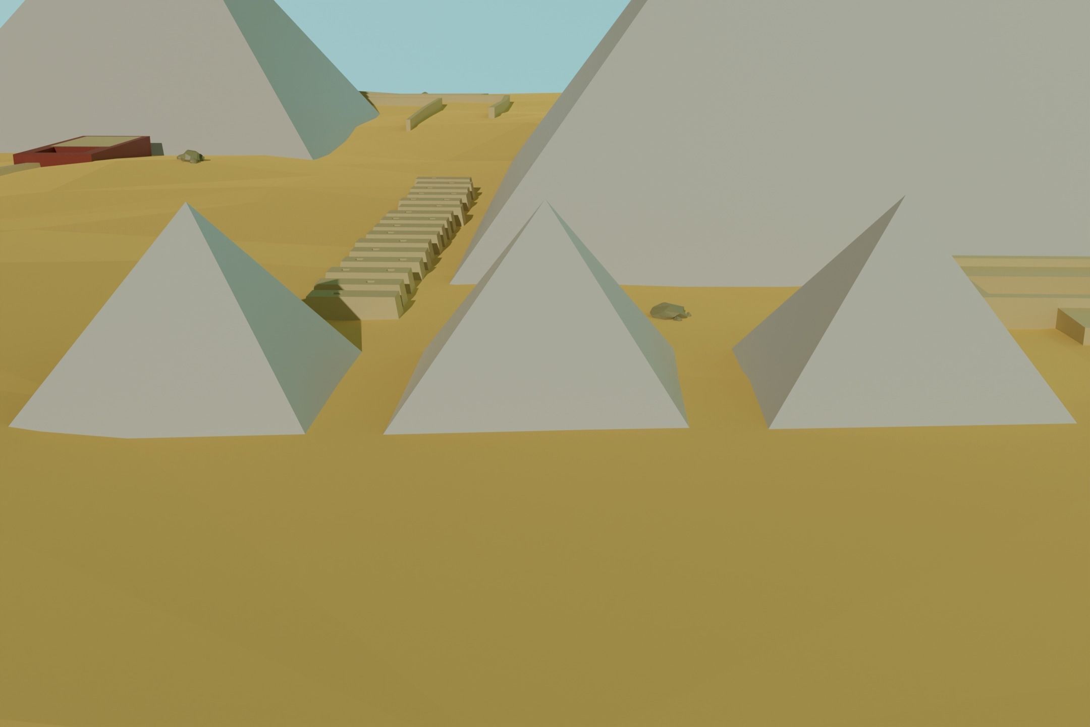 3D model Great Pyramid of Giza VR / AR / low-poly | CGTrader