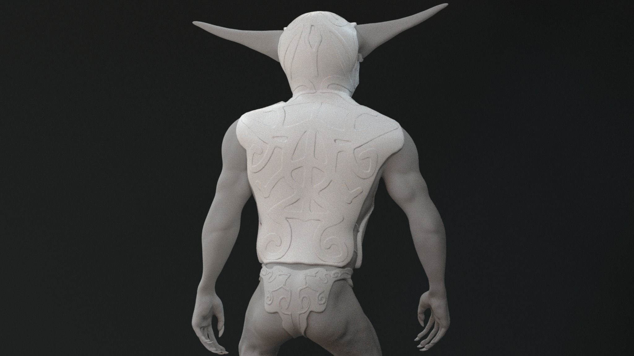 3D model DEMON elf VR / AR / low-poly | CGTrader