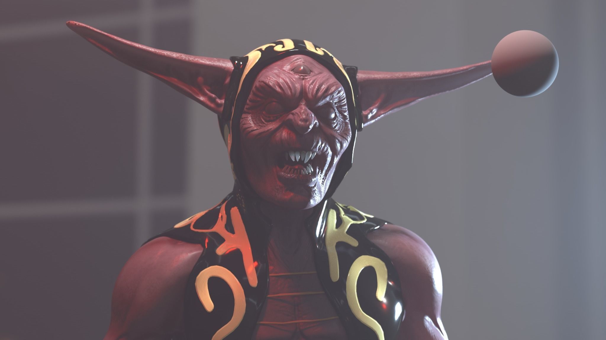 3D model DEMON elf VR / AR / low-poly | CGTrader
