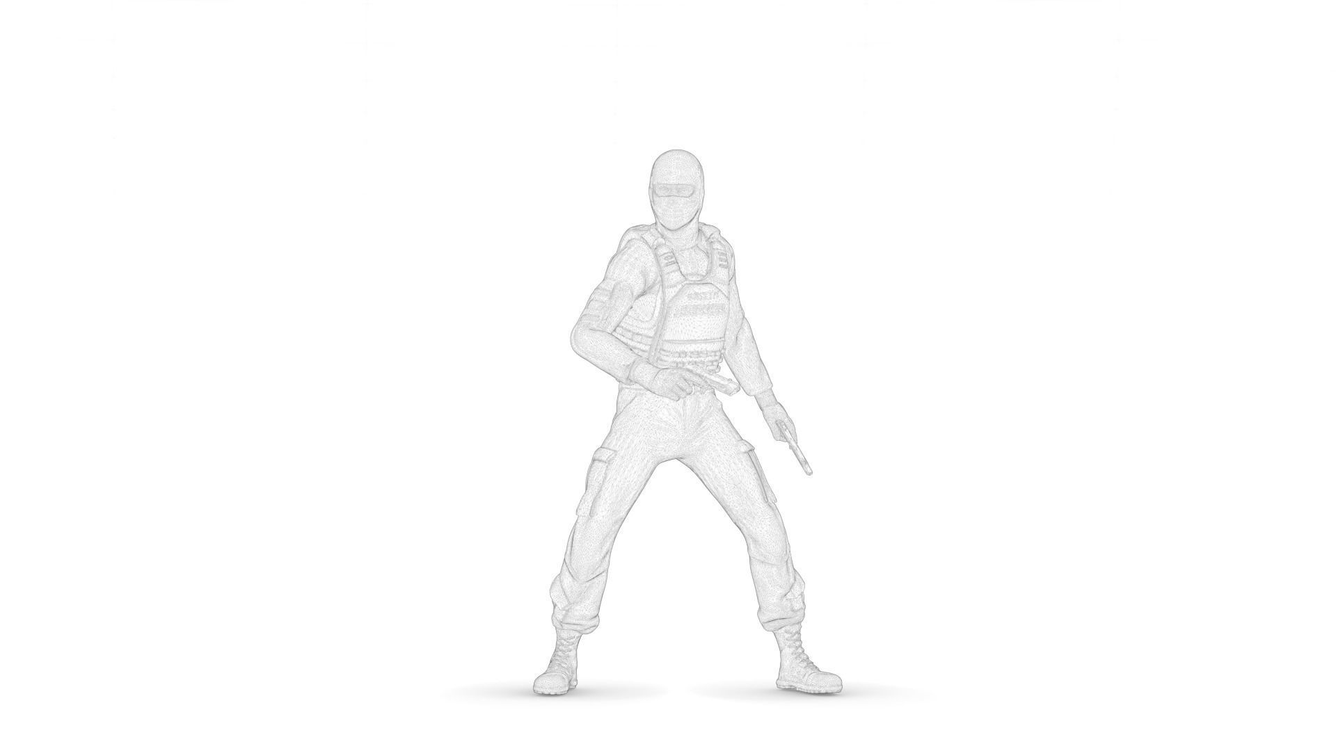 Terrorist 03 3D model 3D printable | CGTrader