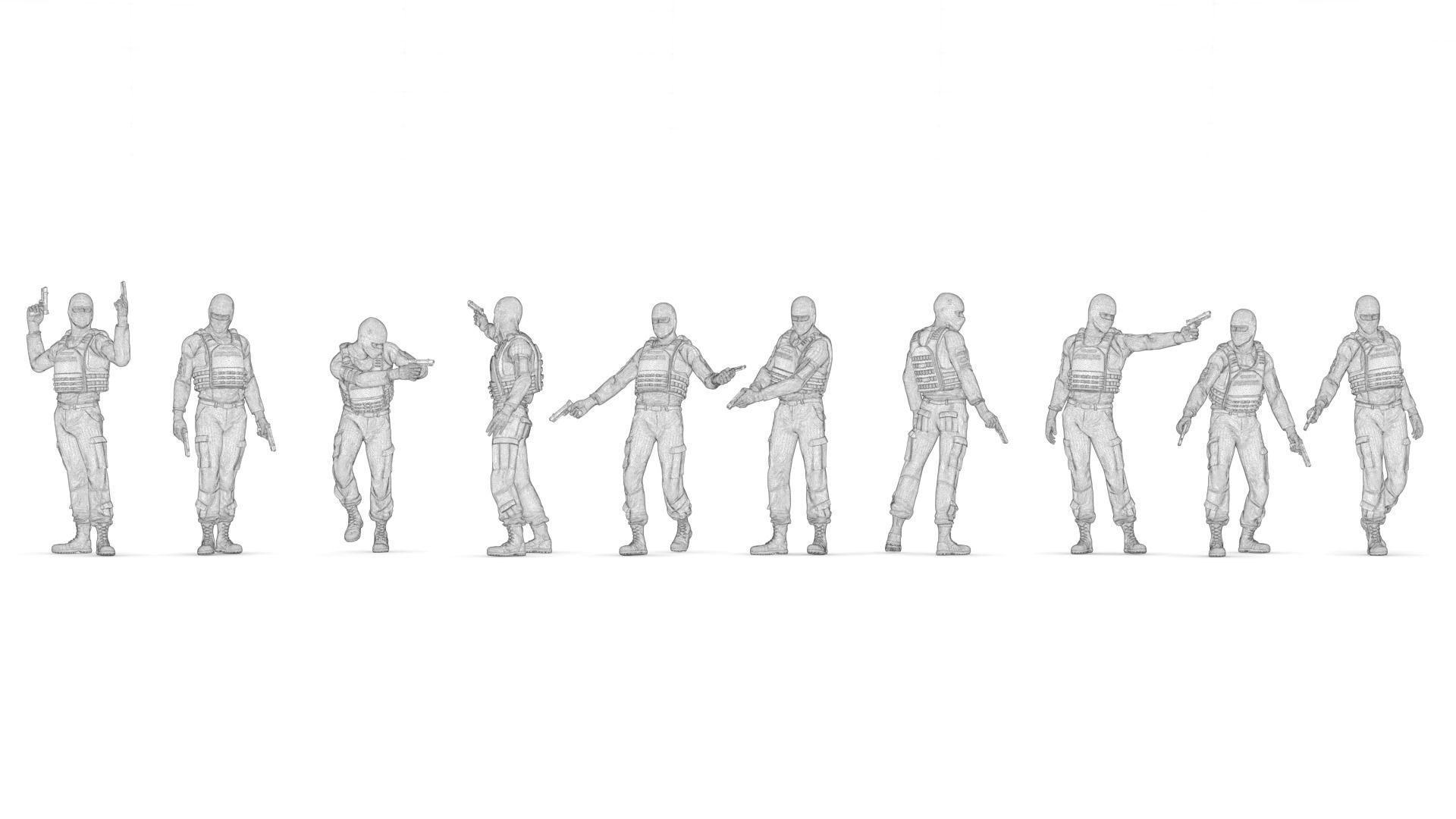 Terrorist 03 3D model 3D printable | CGTrader