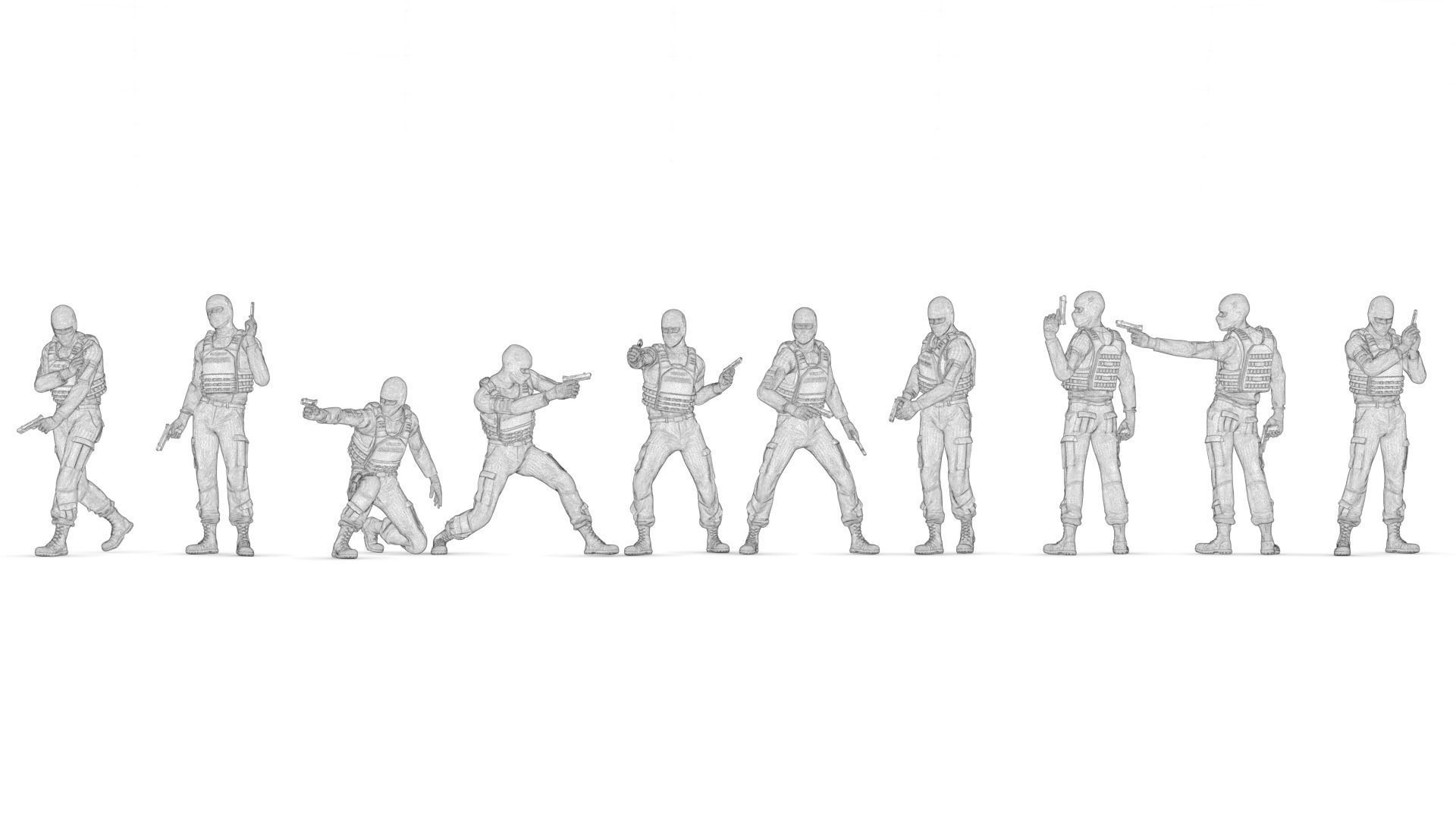 Terrorist 03 3D model 3D printable | CGTrader