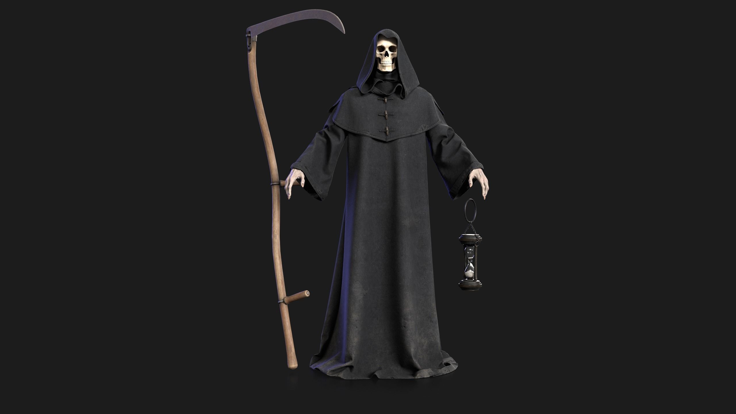 3D model Grim reaper VR / AR / low-poly | CGTrader