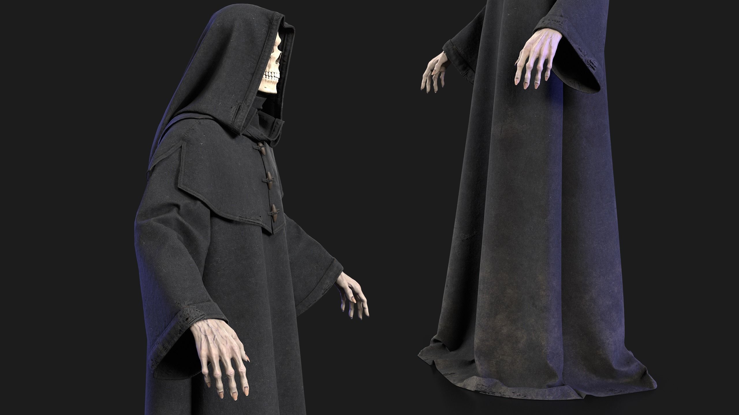 3D model Grim reaper VR / AR / low-poly | CGTrader