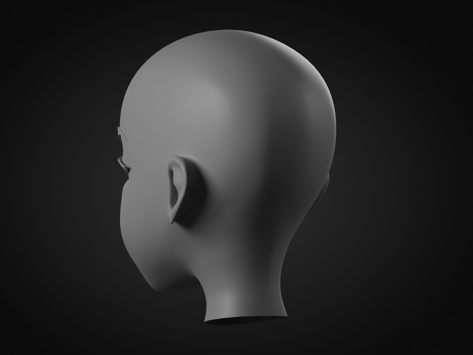 3D model Base Mesh Stylized Girl Head VR / AR / low-poly | CGTrader