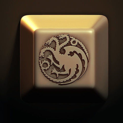 House of the Dragon keycaps keyboard 3D model 3D printable | CGTrader