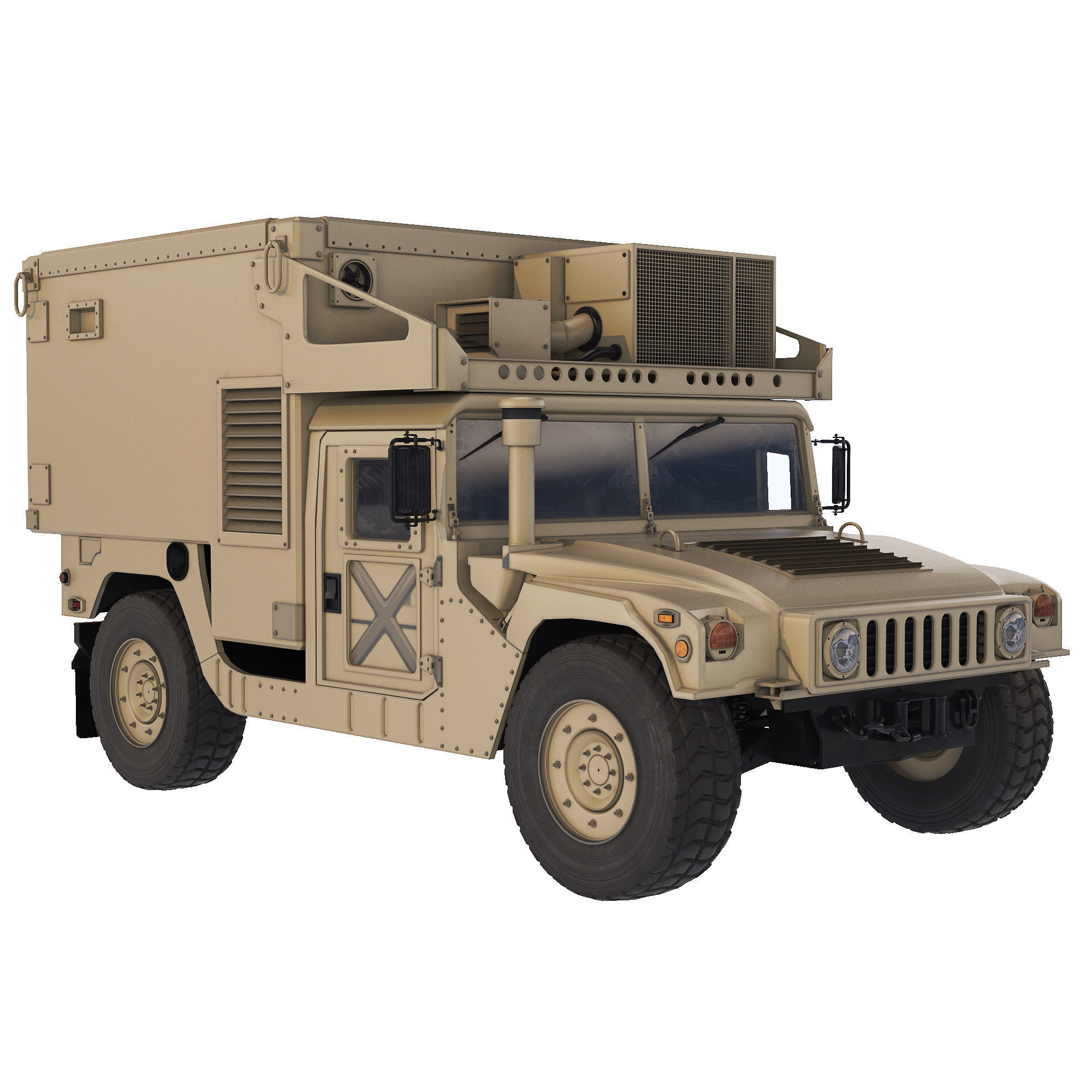 Humvee Military M1113 Shelter 2005 3D model | CGTrader
