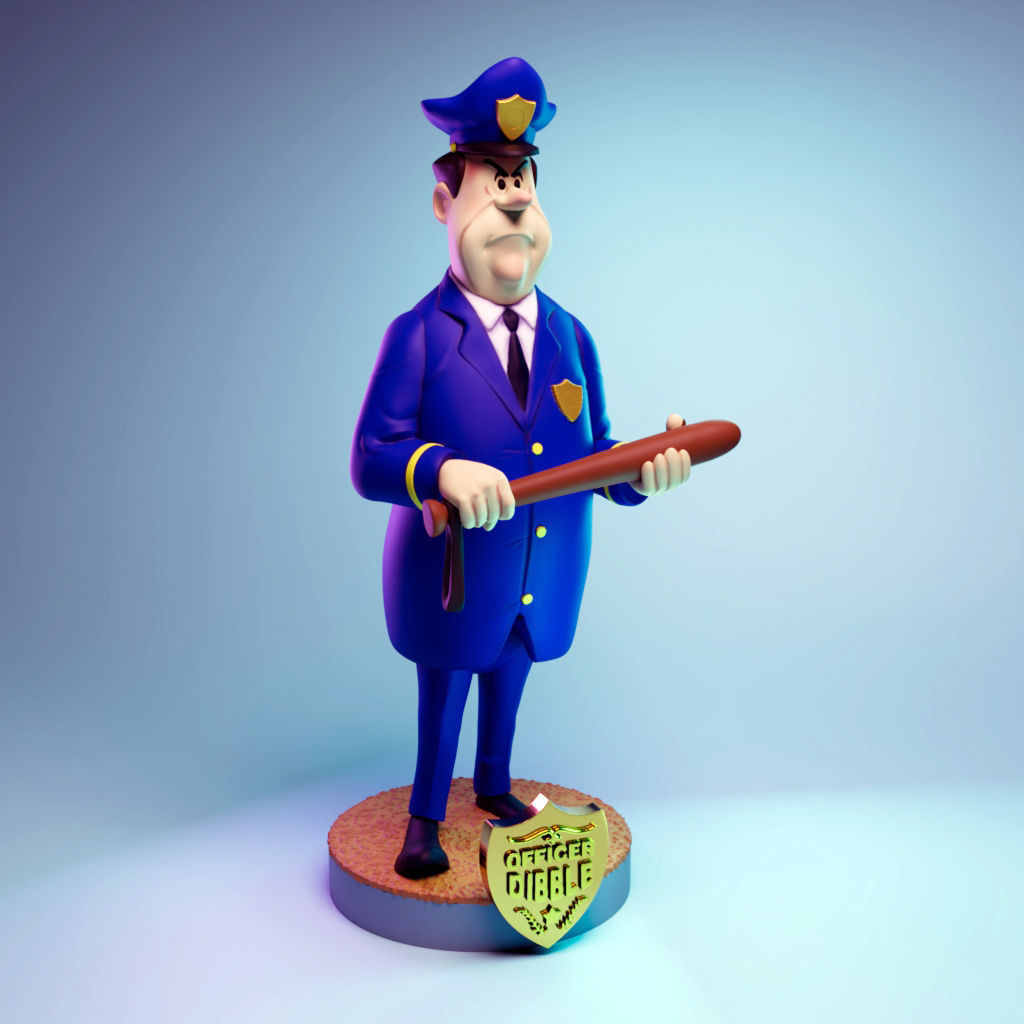 Officer Dibble - Top Cat Gang 3D model 3D printable | CGTrader
