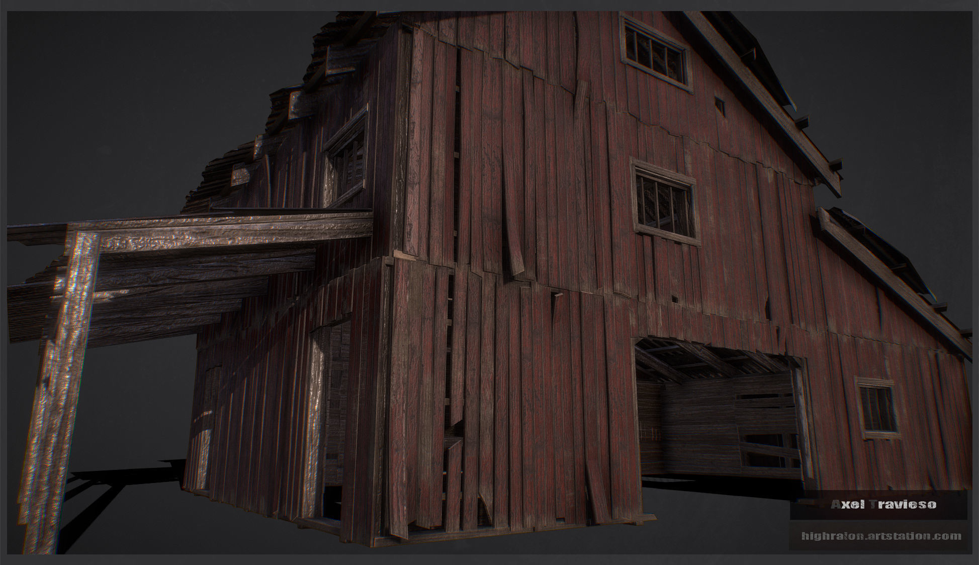 3D model House barn Modular VR / AR / low-poly | CGTrader