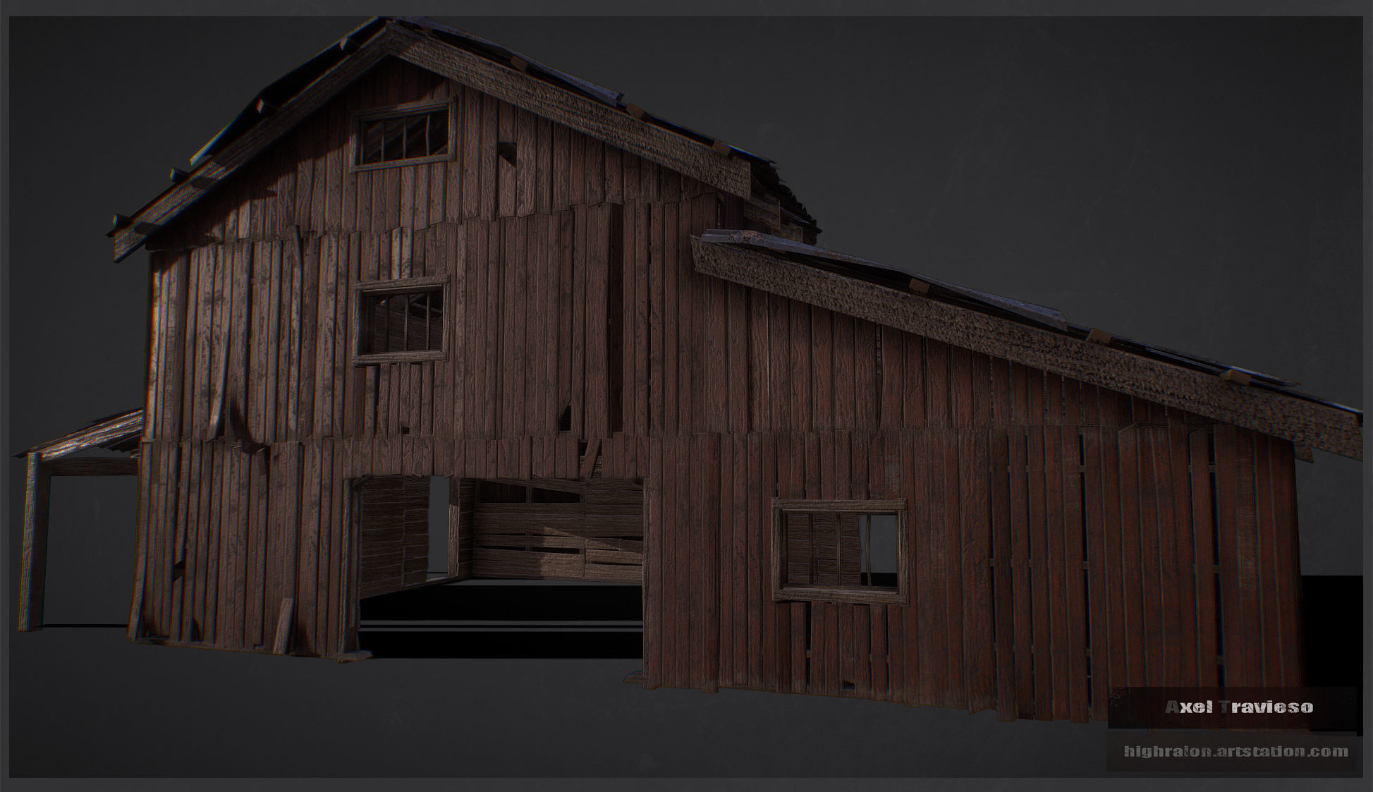3D model House barn Modular VR / AR / low-poly | CGTrader