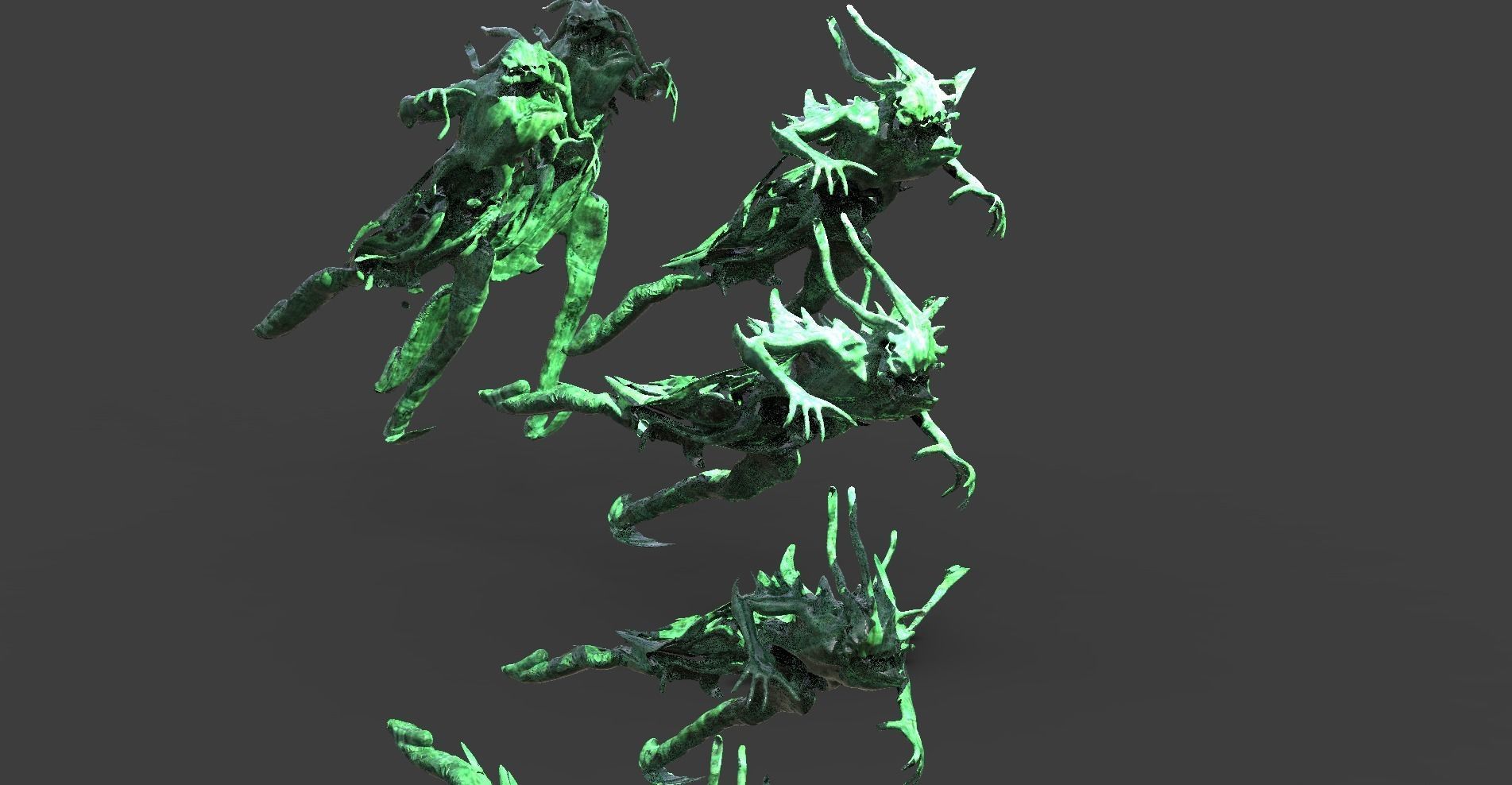 Stylized ghosts 3D model | CGTrader
