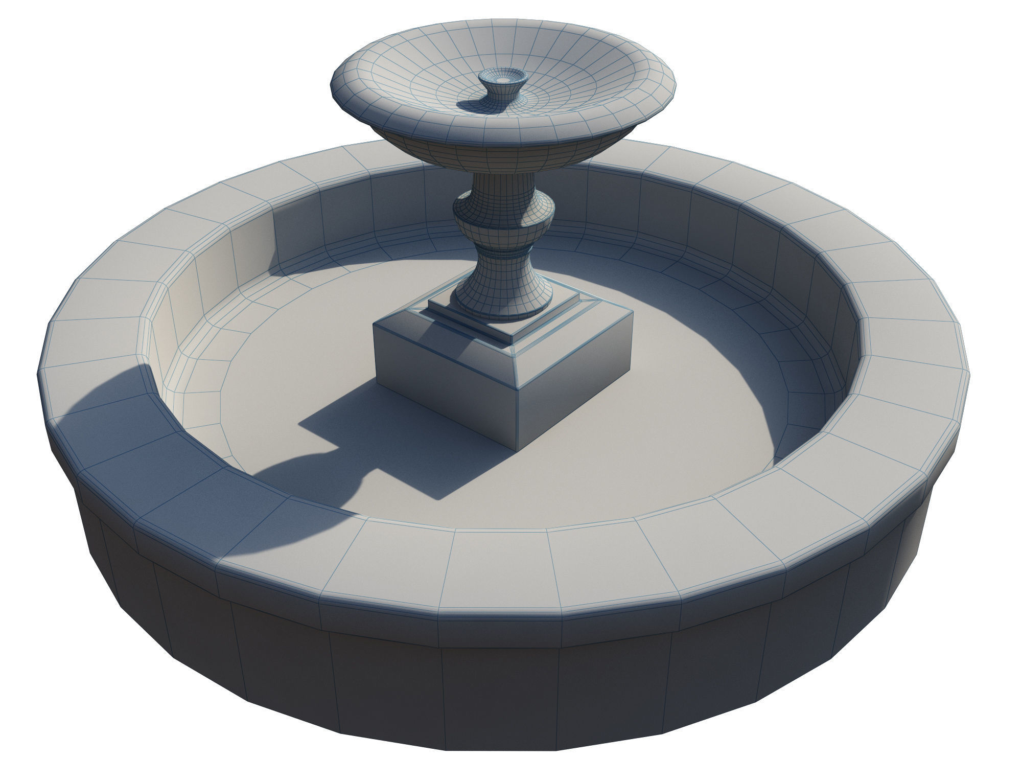 3D model Medieval Fountain VR / AR / low-poly | CGTrader