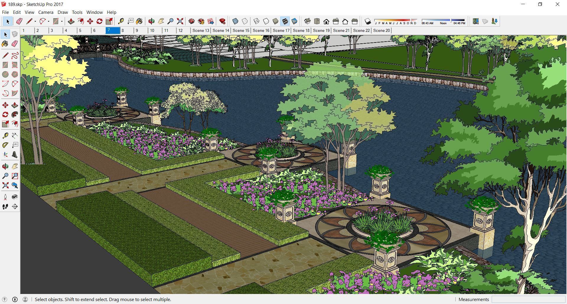 Sketchup Landscape Park 189 3D model | CGTrader