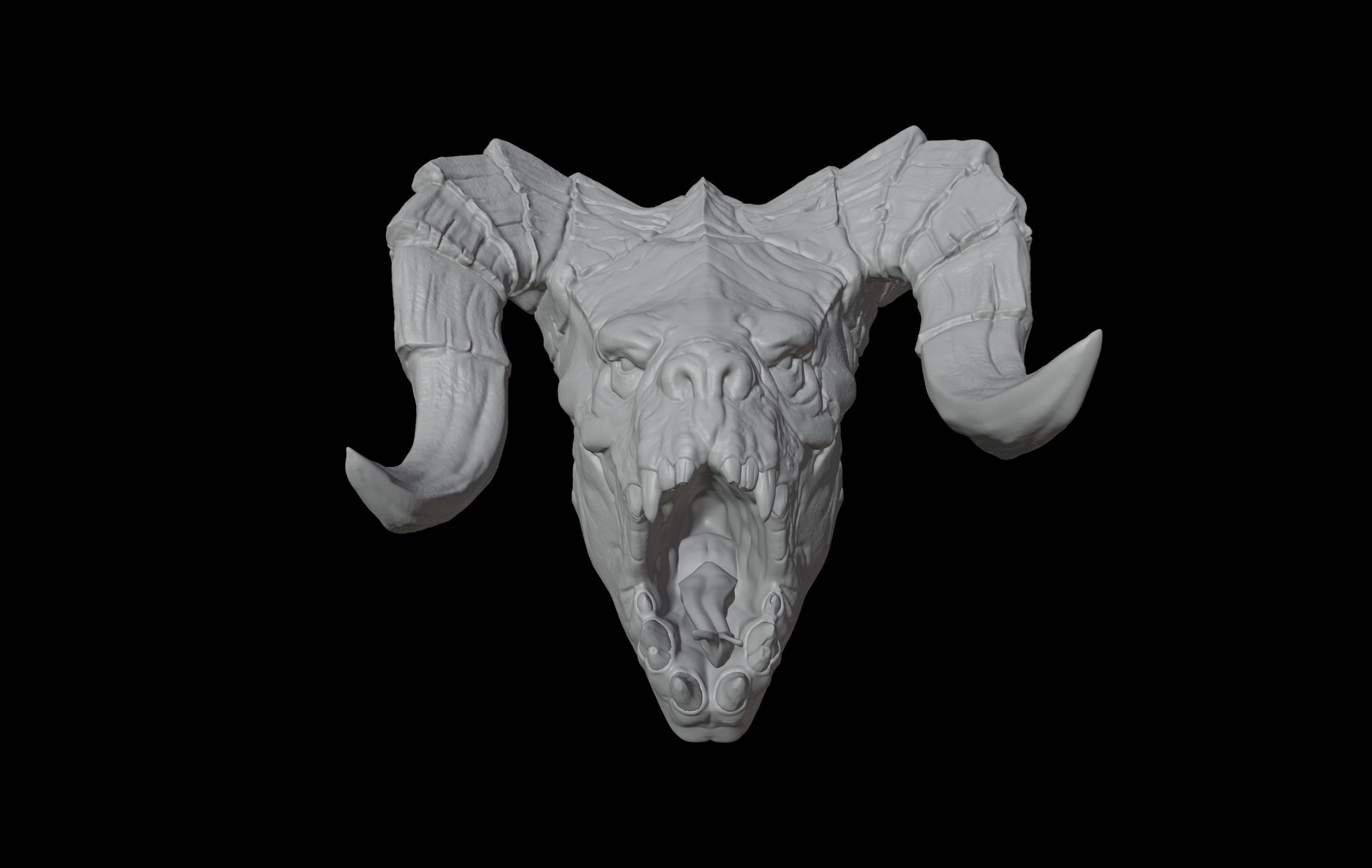 Fallout 4 Deathclaw Life Size Head 3D Model For 3D Printing 3D model 3D ...